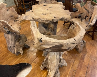 Teak Root Coffee Table Teak Wood End Table Teak Driftwood Side - Etsy