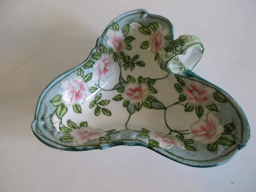 Antique Nippon Moriage Nappy/candy or Nut Dish (1891-1921) - Etsy