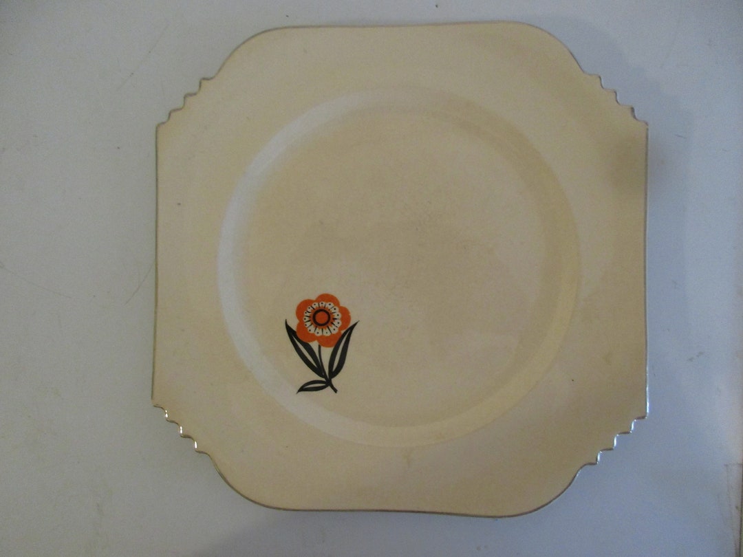 Vintage Leigh Ware Mayfair Set of Four Plates, 1930's - Etsy