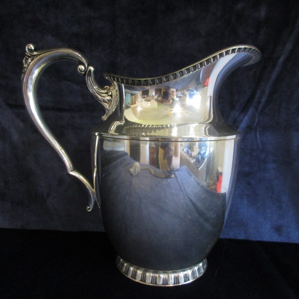 Silver Plate Pitcher - Etsy