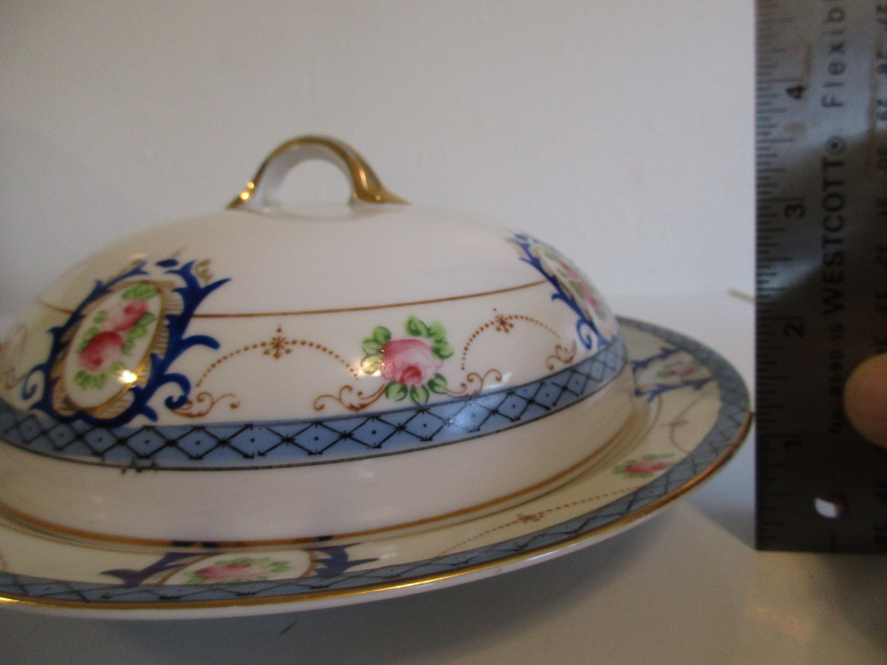 Handpainted Vintage/antique Noritake Covered Butter/cheese Dish - Etsy