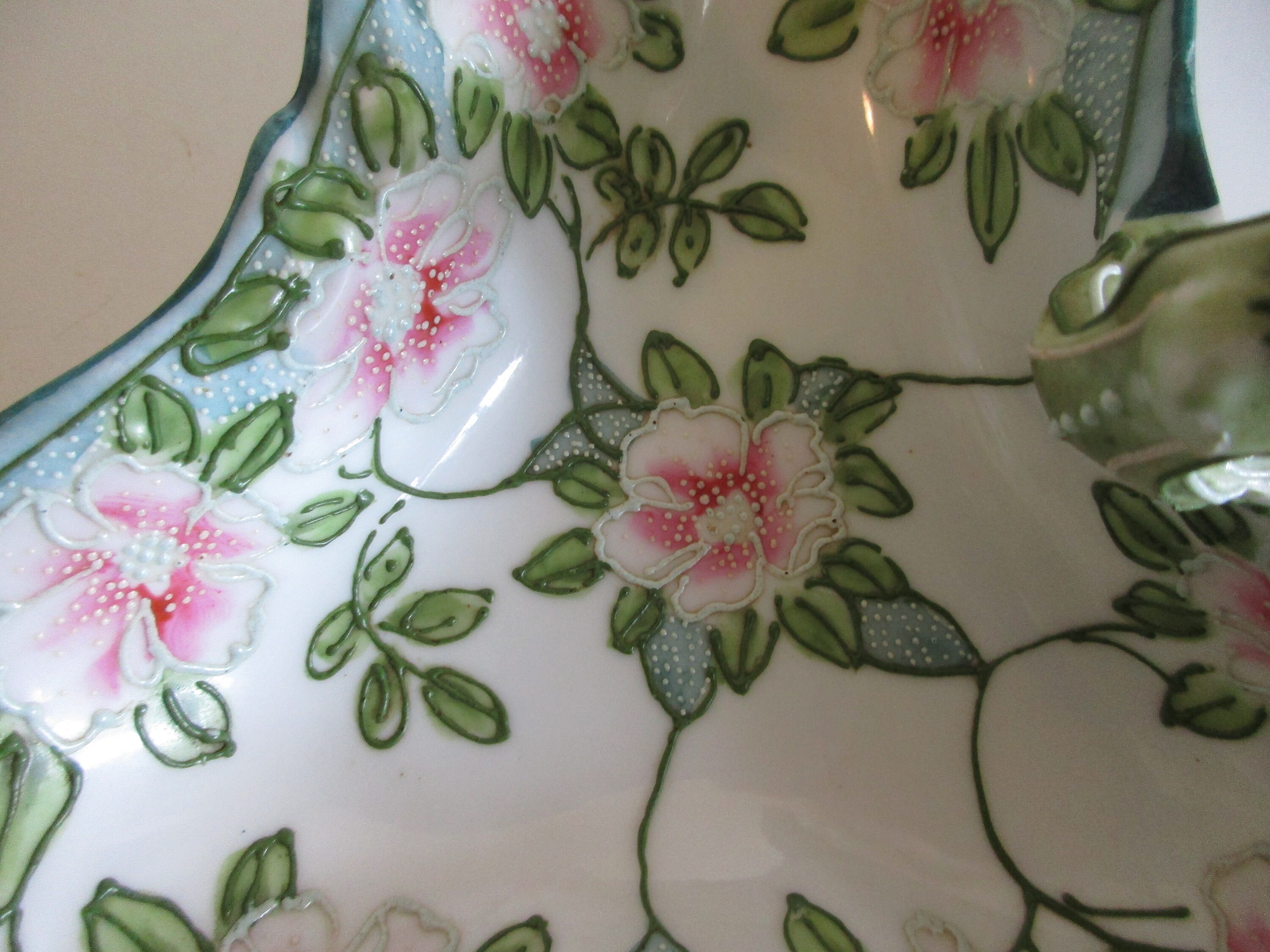 Antique Nippon Moriage Nappy/candy or Nut Dish 1891-1921 - Etsy