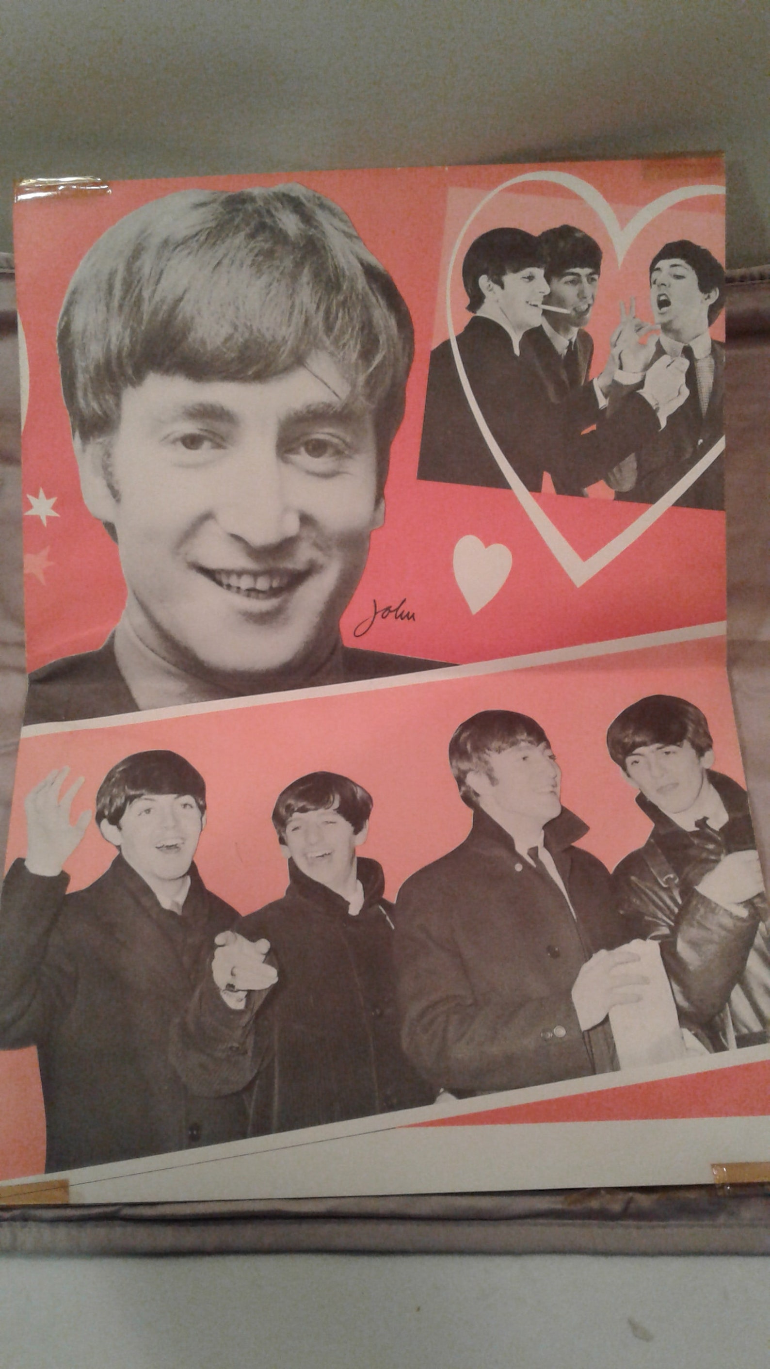 Original The Beatles Poster 1964 Large Dell Advertising Rare | Etsy