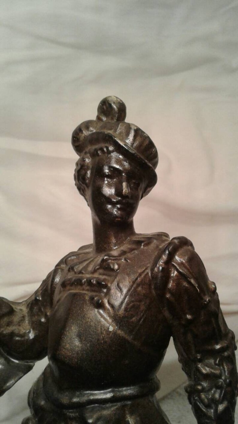 Antique Trumpeter Statue Antique Victorian Statue Vintage Trumpet ...