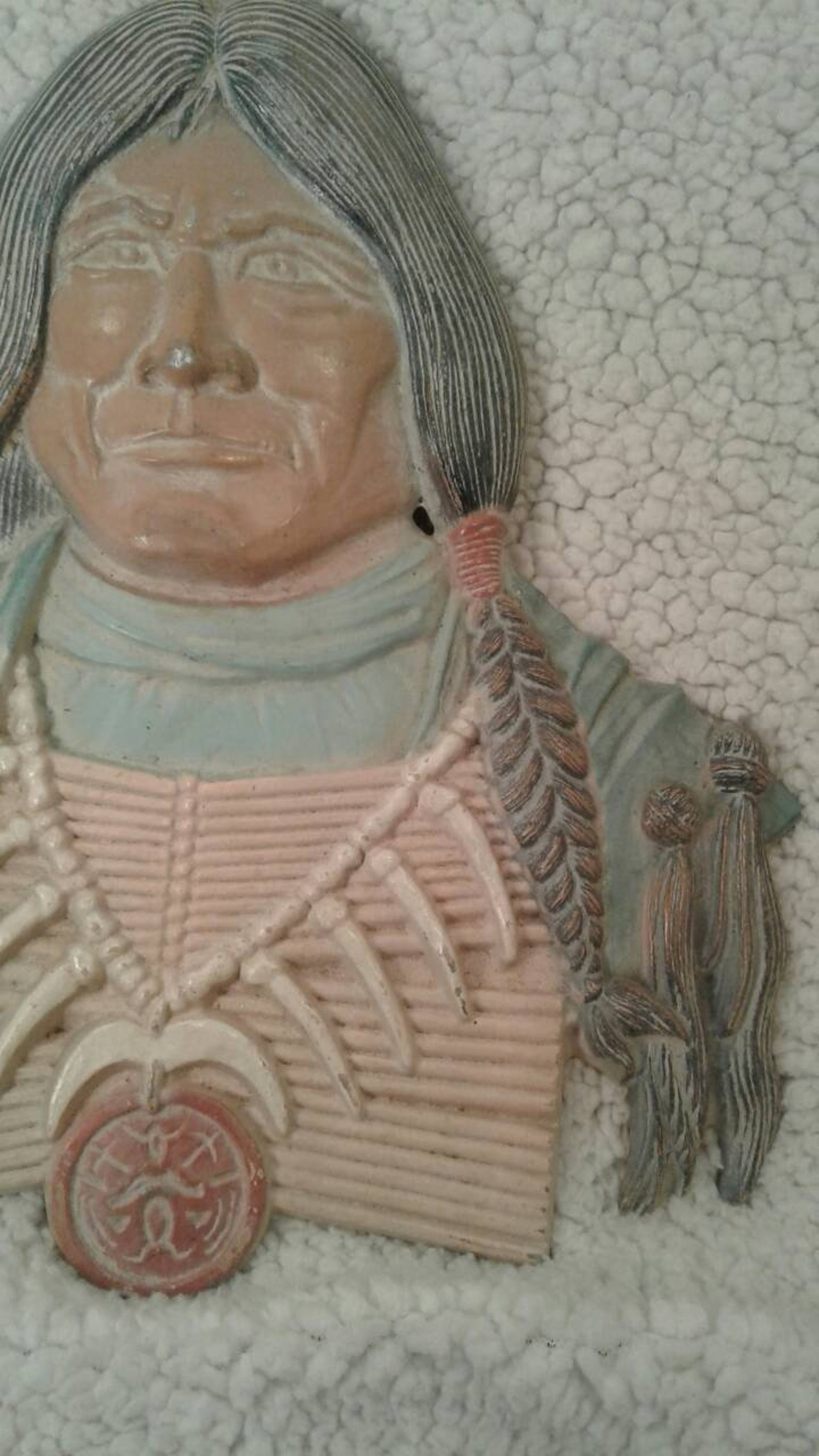 Vintage American Indian Metal Wall Decor Vintage Native American ...