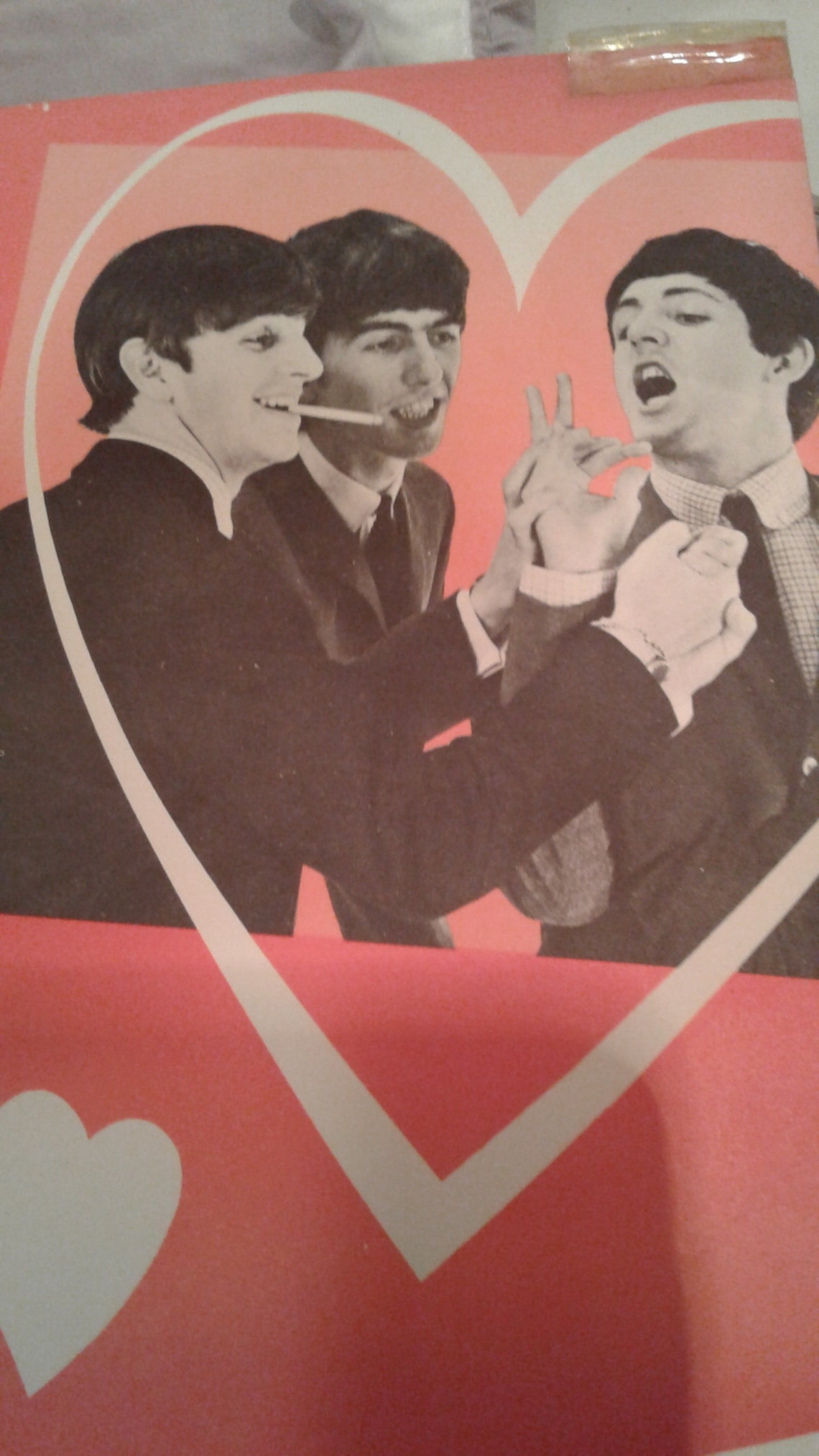 Original The Beatles Poster 1964 Large Dell Advertising Rare | Etsy