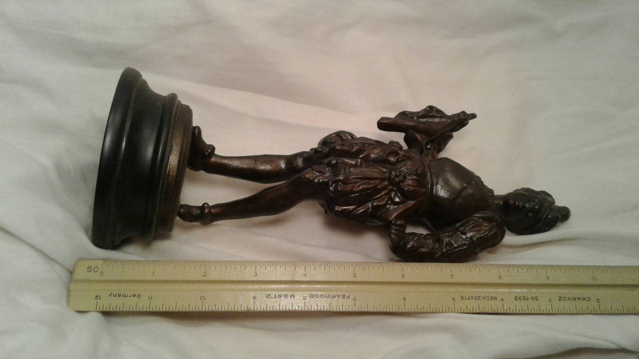 Antique Trumpeter Statue Antique Victorian Statue Vintage Trumpet ...