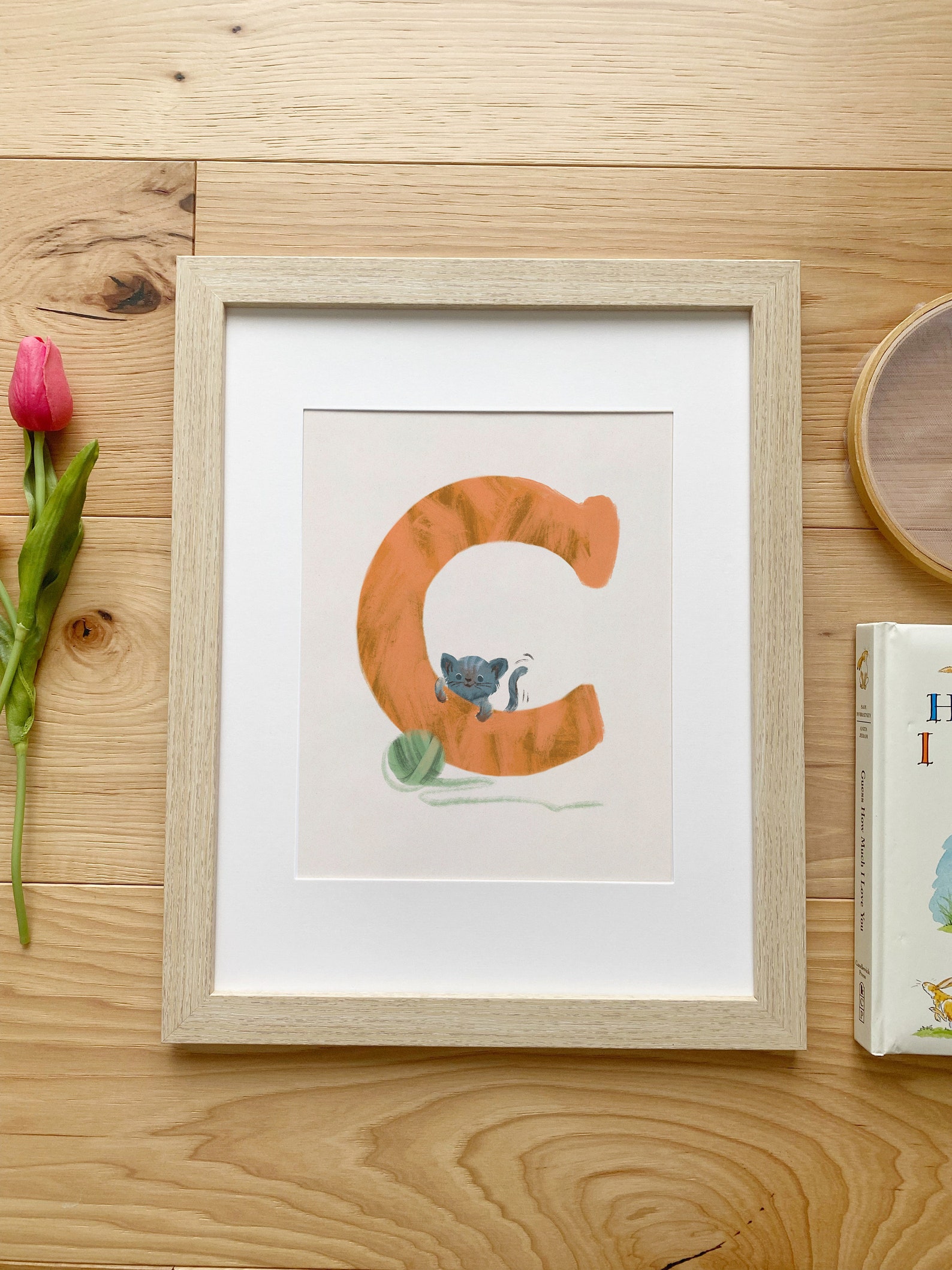 C is for Cat Cute Cat Alphabet Print Letter C Kids Nursery Wall Art ...