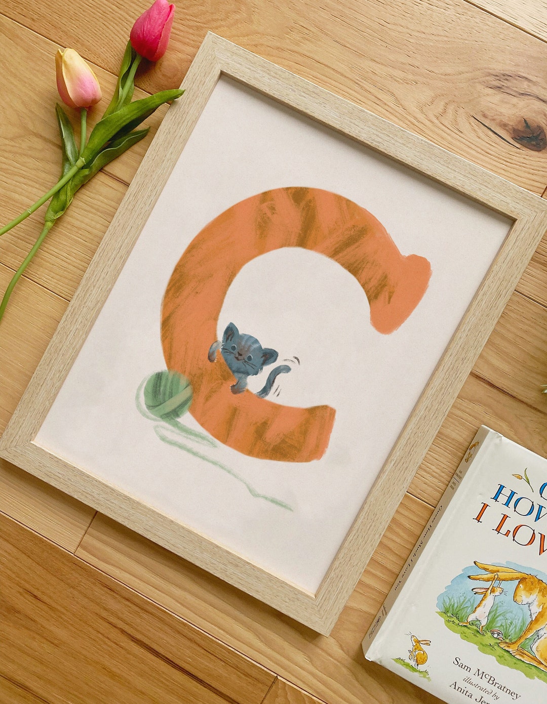 C is for Cat Cute Cat Alphabet Print Letter C Kids Nursery - Etsy