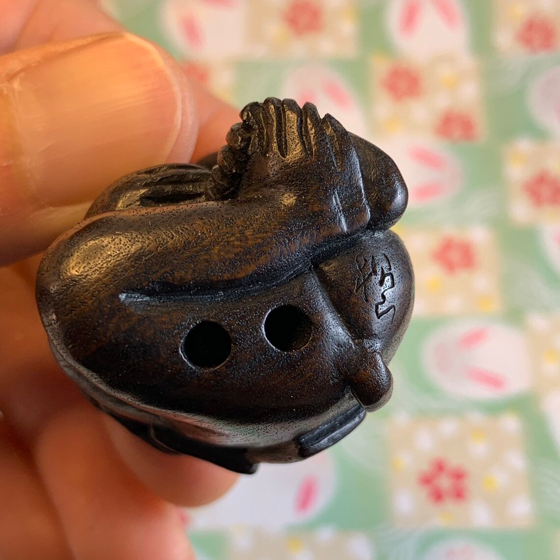 Hand Carved Teakwood Monkey Netsuke Ironwood Monkey Netsuke | Etsy