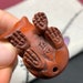 Hand Carved Boxwood Netsuke of Mother and Baby Koala, Signed by Artist ...