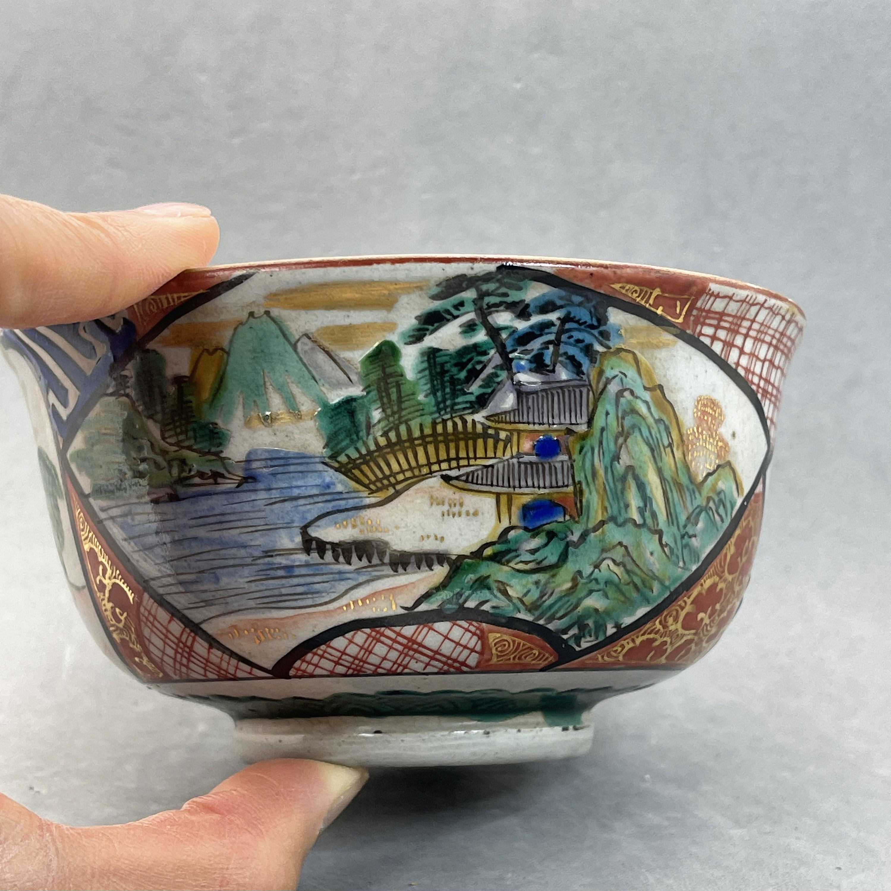 Antique Porcelain Ware: Kutani Ware Japanese Decorative Bowl | Etsy