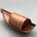 Hand Carved Boxwood Box: Covered Box of a Small Boat Fine - Etsy