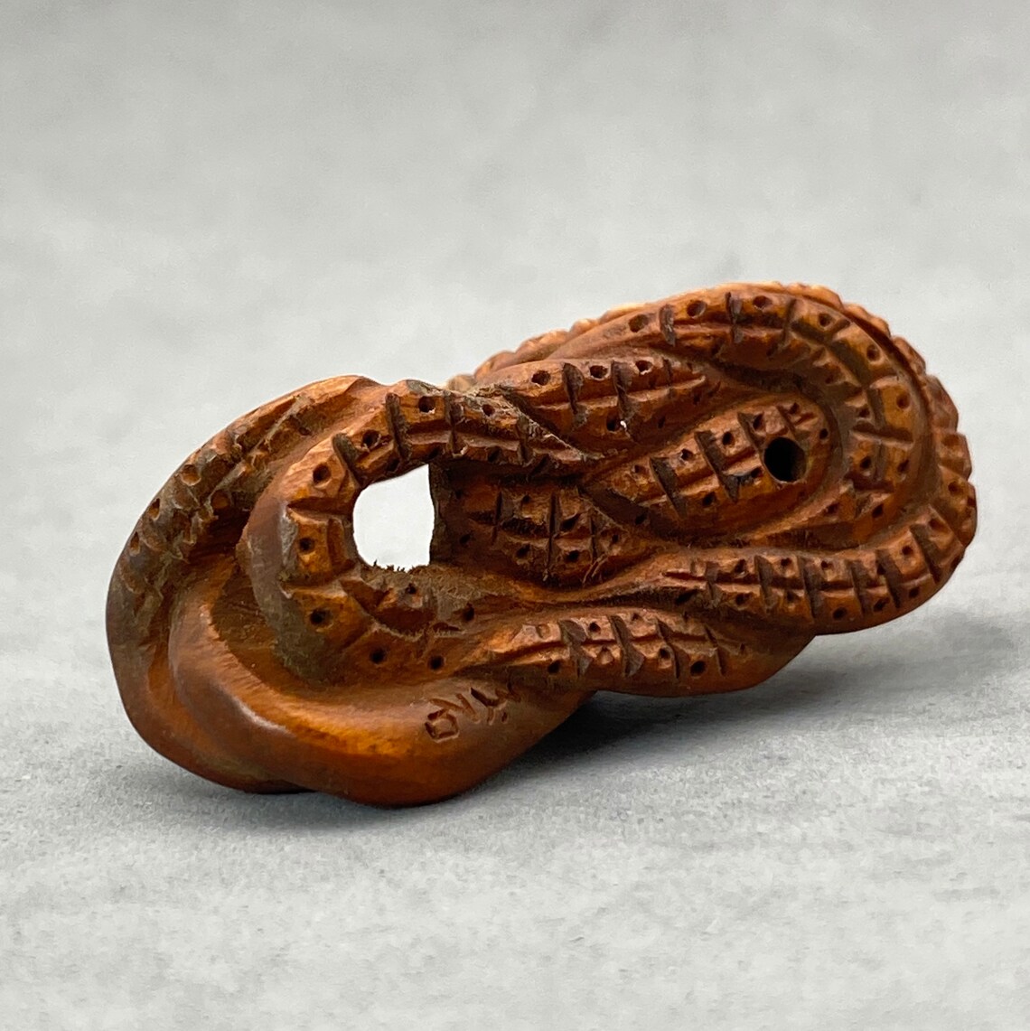 Hand Carved Boxwood Ojime: Octopus Wood Octopus Bead Wood - Etsy