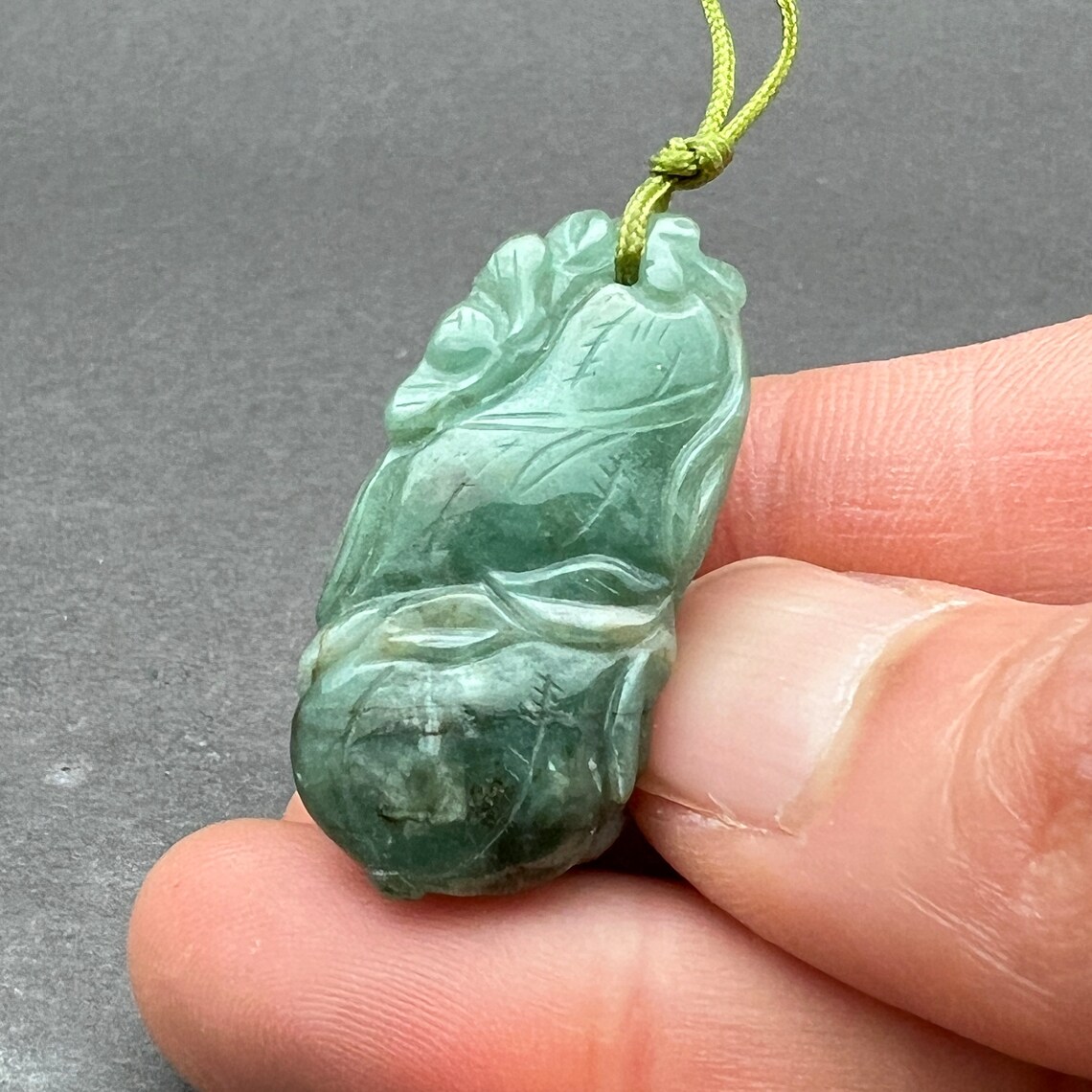 Jade Carving: One Natural Jade Pendant, Hand Carved and Polished, Jade ...