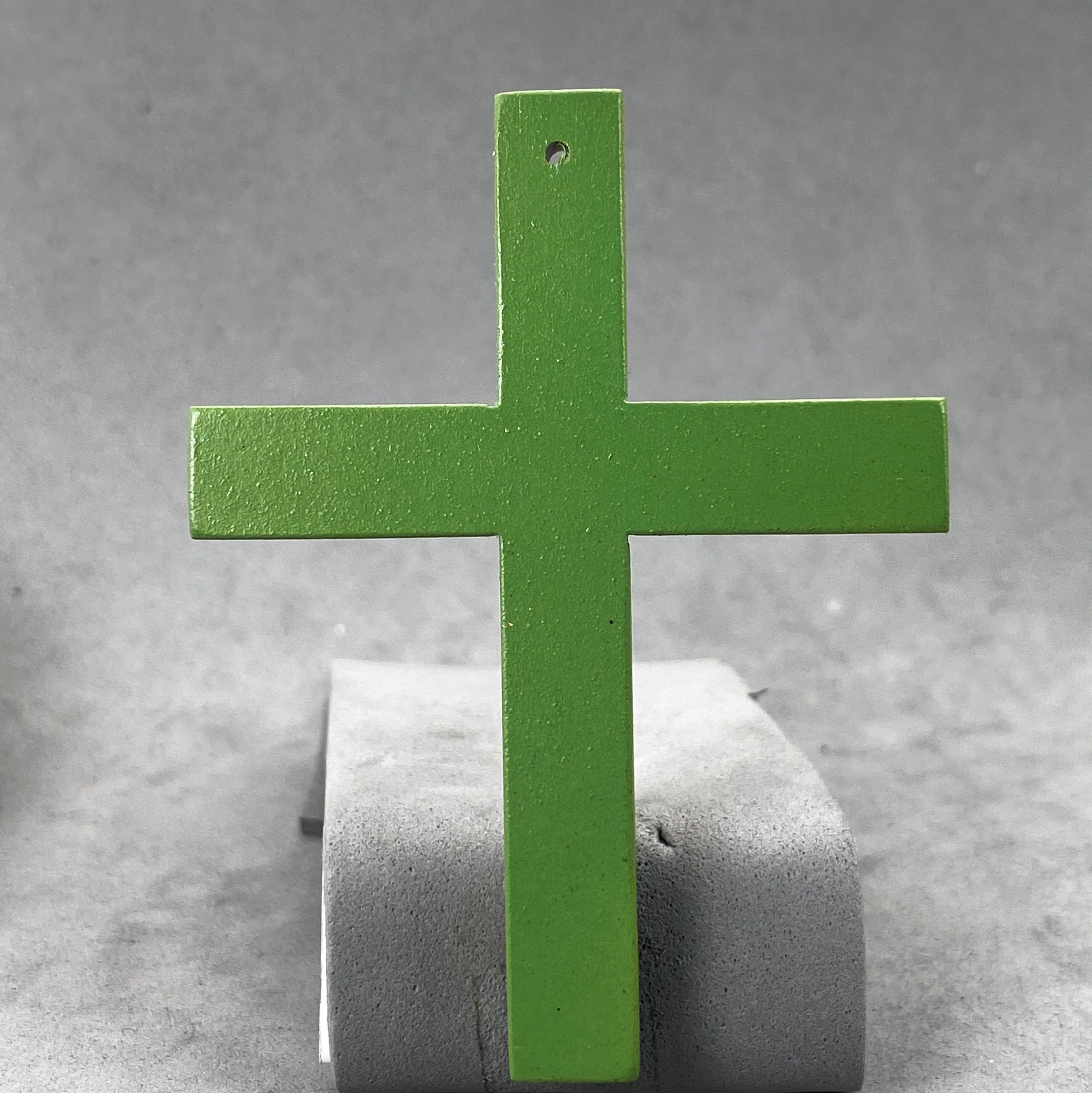 Evergreen Teakwood Cross With Painted Flower Bouquet Stem and - Etsy