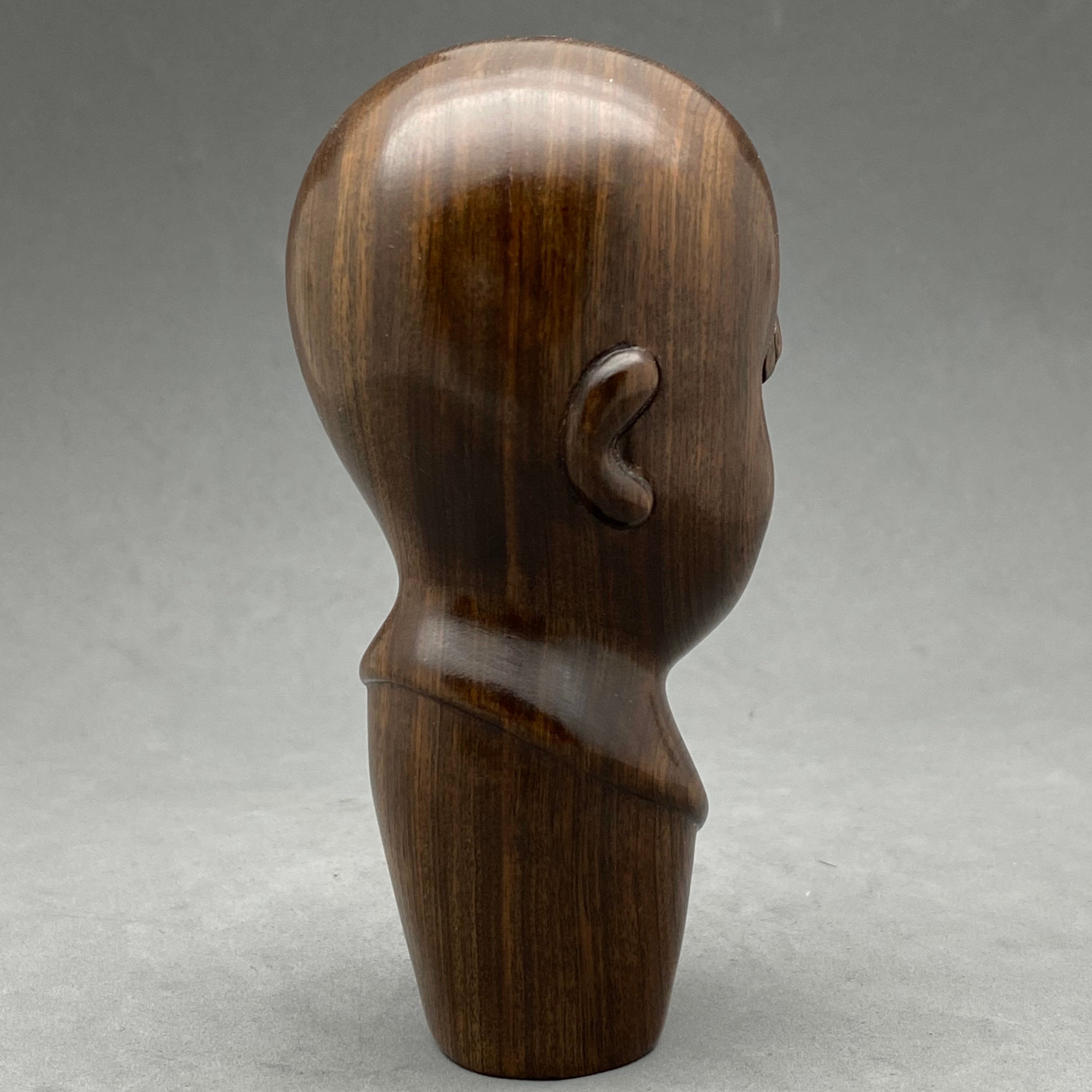 Hand Carved Teakwood Ironwood Walking Stick Knob of a Monk - Etsy