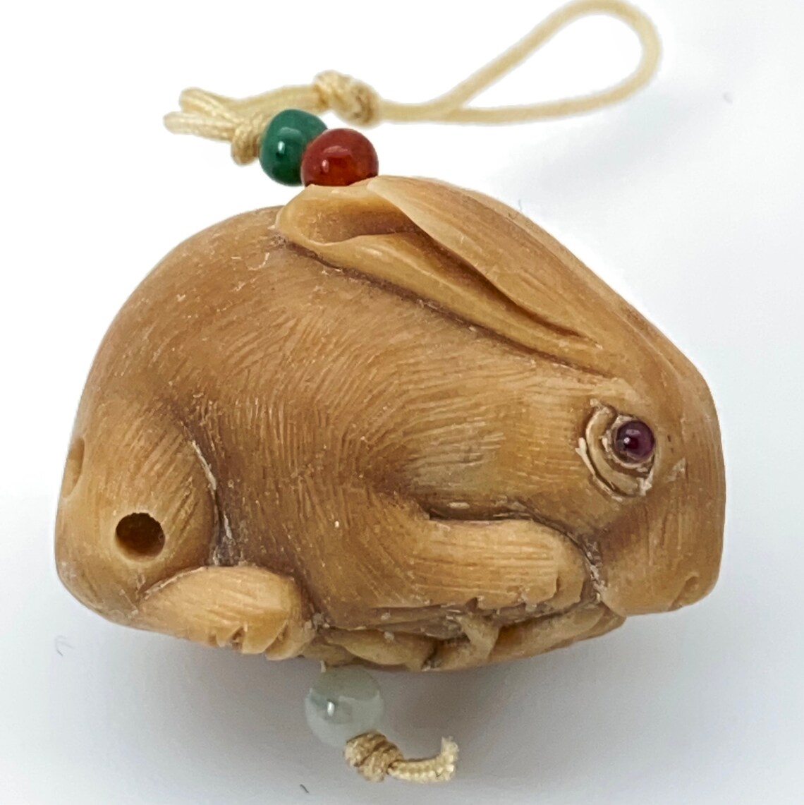 1 Hand Carved Tagua Nut Rabbit Netsuke Hand Carved - Etsy