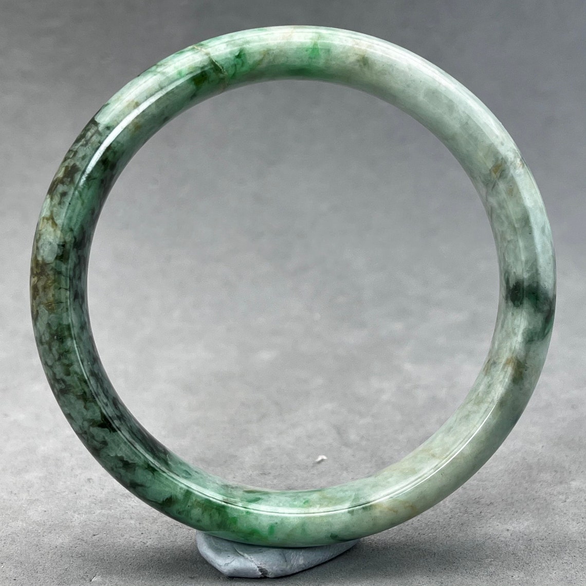 Estate Sales: Dark Green Jadeite Bangle Brown Jadeite Bangle - Etsy