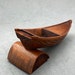 Hand Carved Boxwood Box: Covered Box of a Small Boat Fine - Etsy