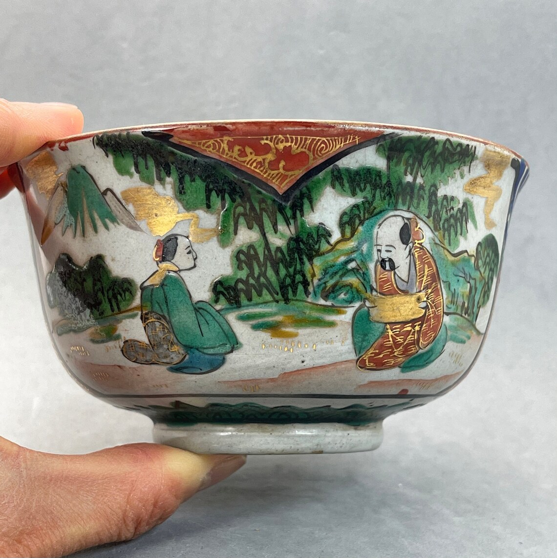 Antique Porcelain Ware: Kutani Ware Japanese Decorative Bowl | Etsy