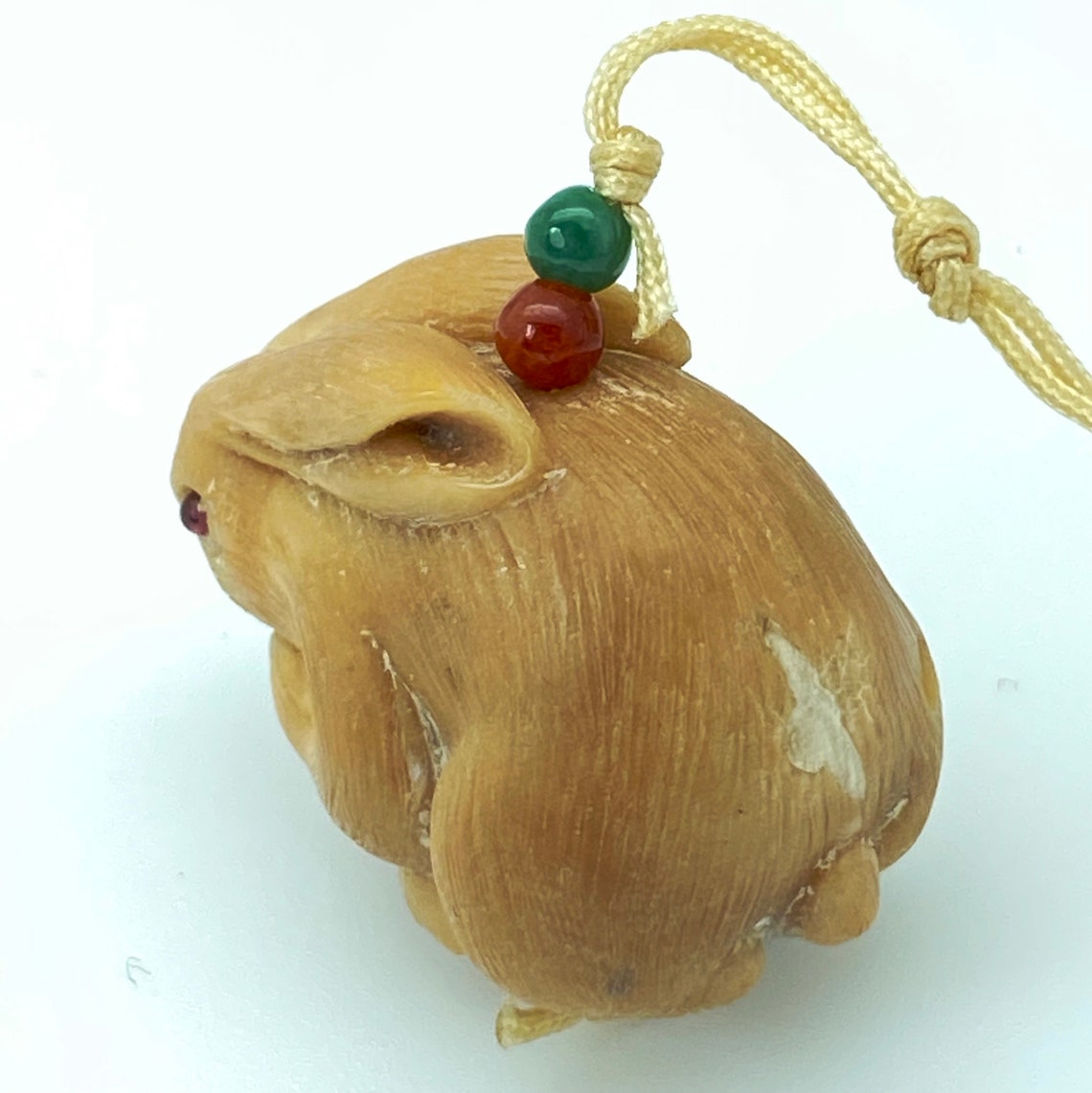 1 Hand Carved Tagua Nut Rabbit Netsuke Hand Carved - Etsy