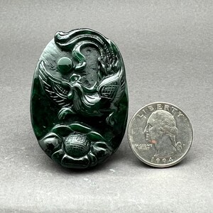 One Jadeite Bead: Hand Carved Natural Color Jade Pendant Carved With ...