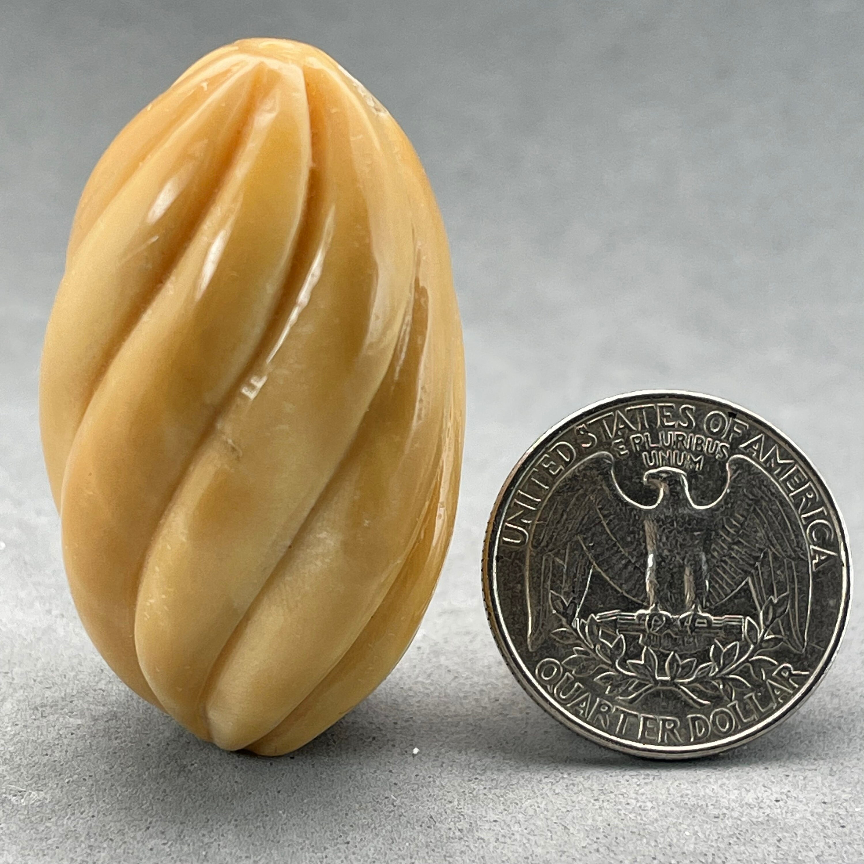 One Hand Carved and Polished Tagua Nut Bead Swirl Extra - Etsy