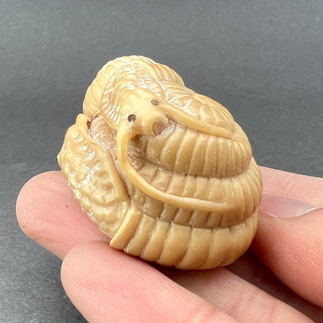 Tagua Nut Carving: Hand Carved and Polished Tagua Nut Ornament, Tagua ...