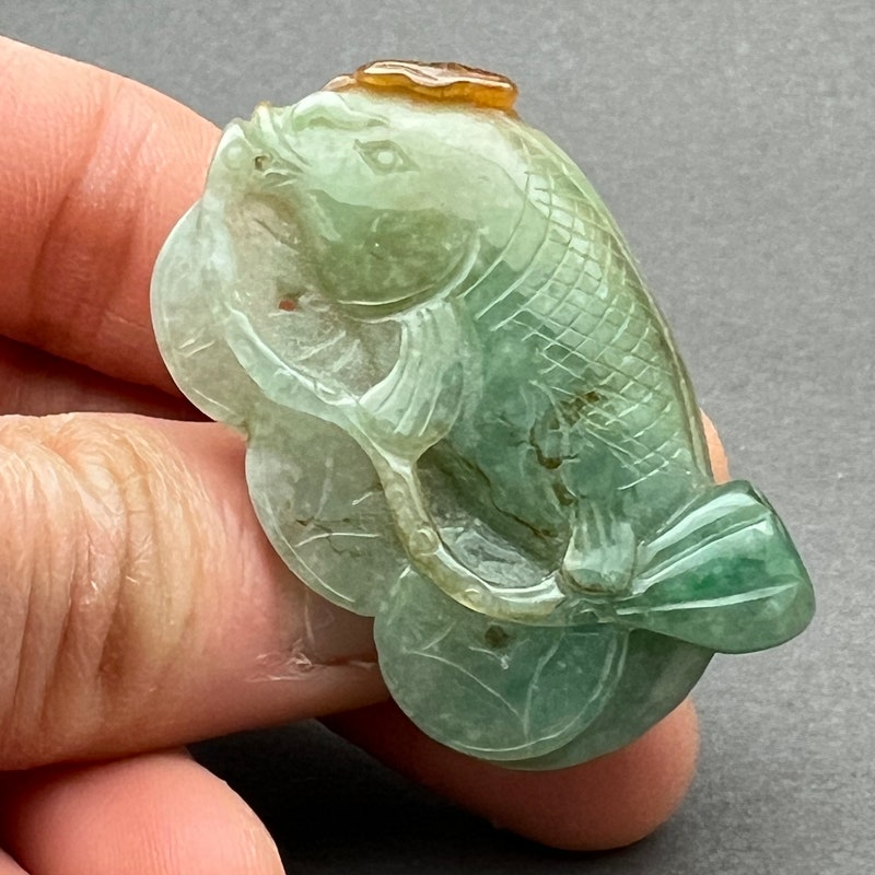 Fish Jade Pendant - Etsy