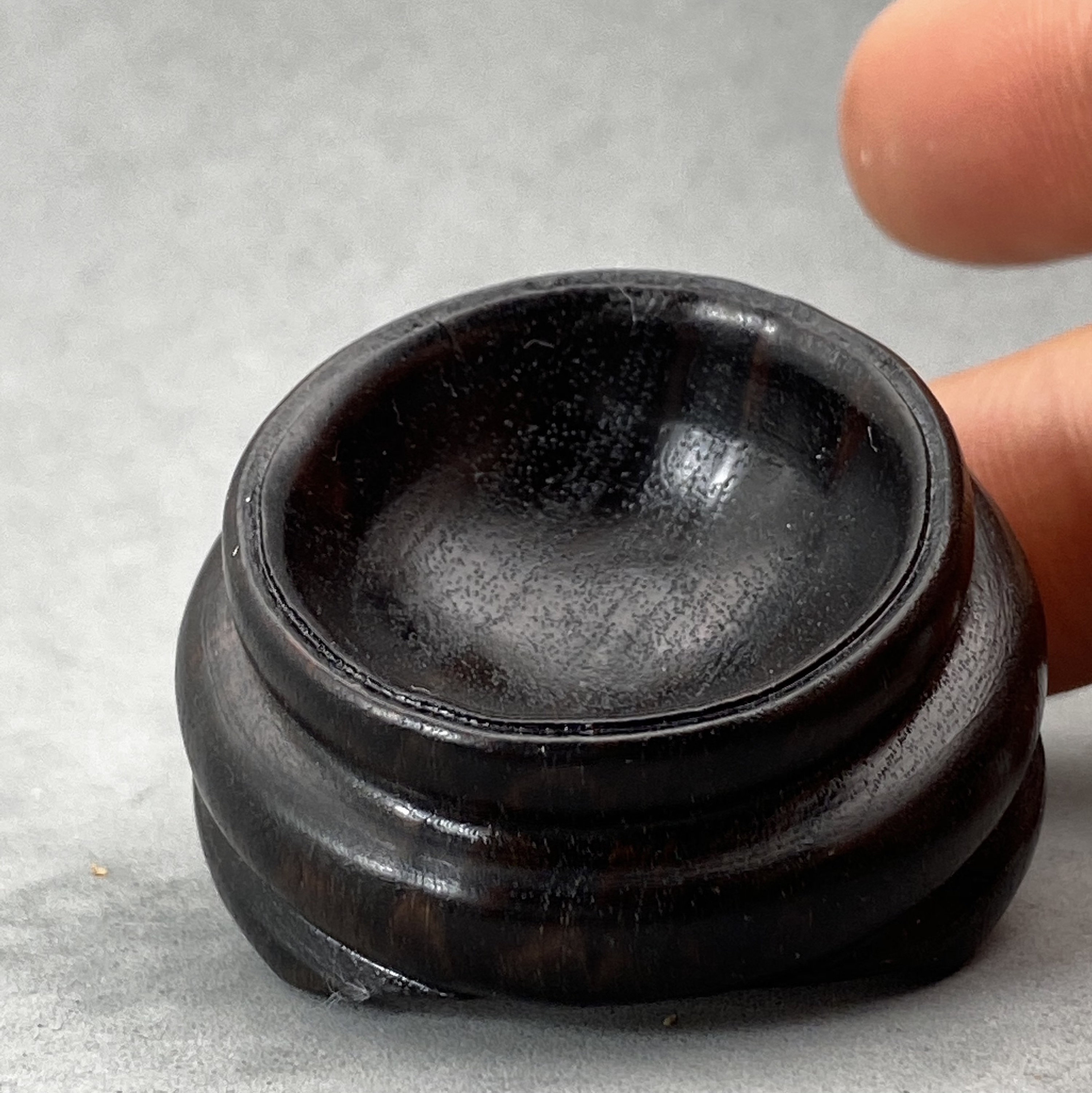 1 Hand Made and Polished Black Wood Stand Small Wooden Stand - Etsy