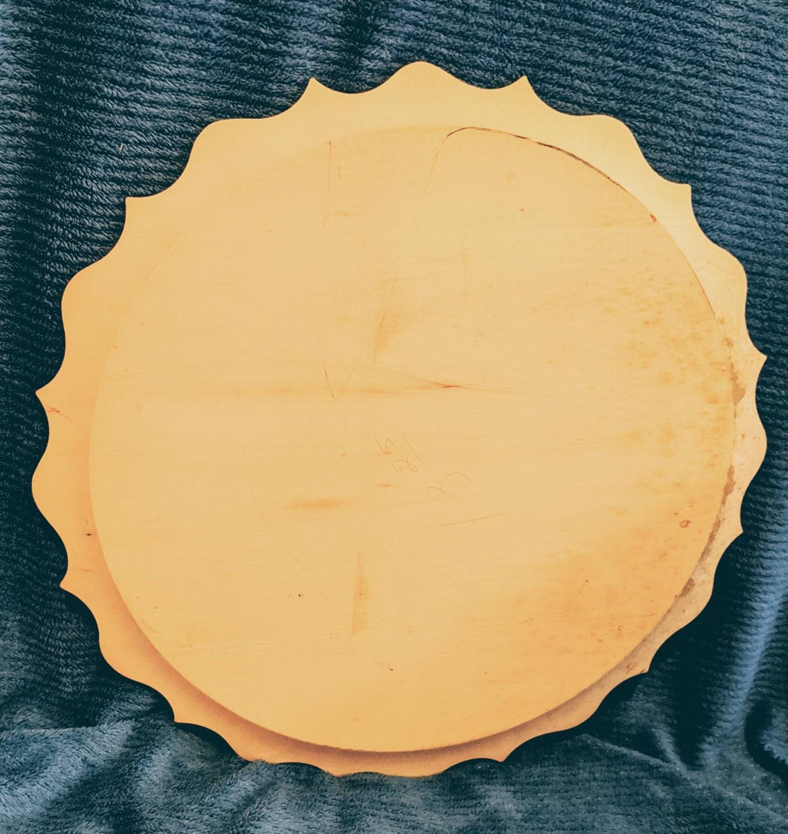 18 Scalloped Plate - Etsy