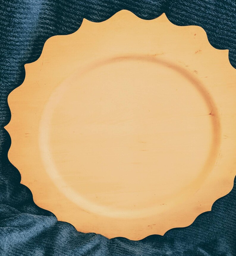 18 Scalloped Plate - Etsy