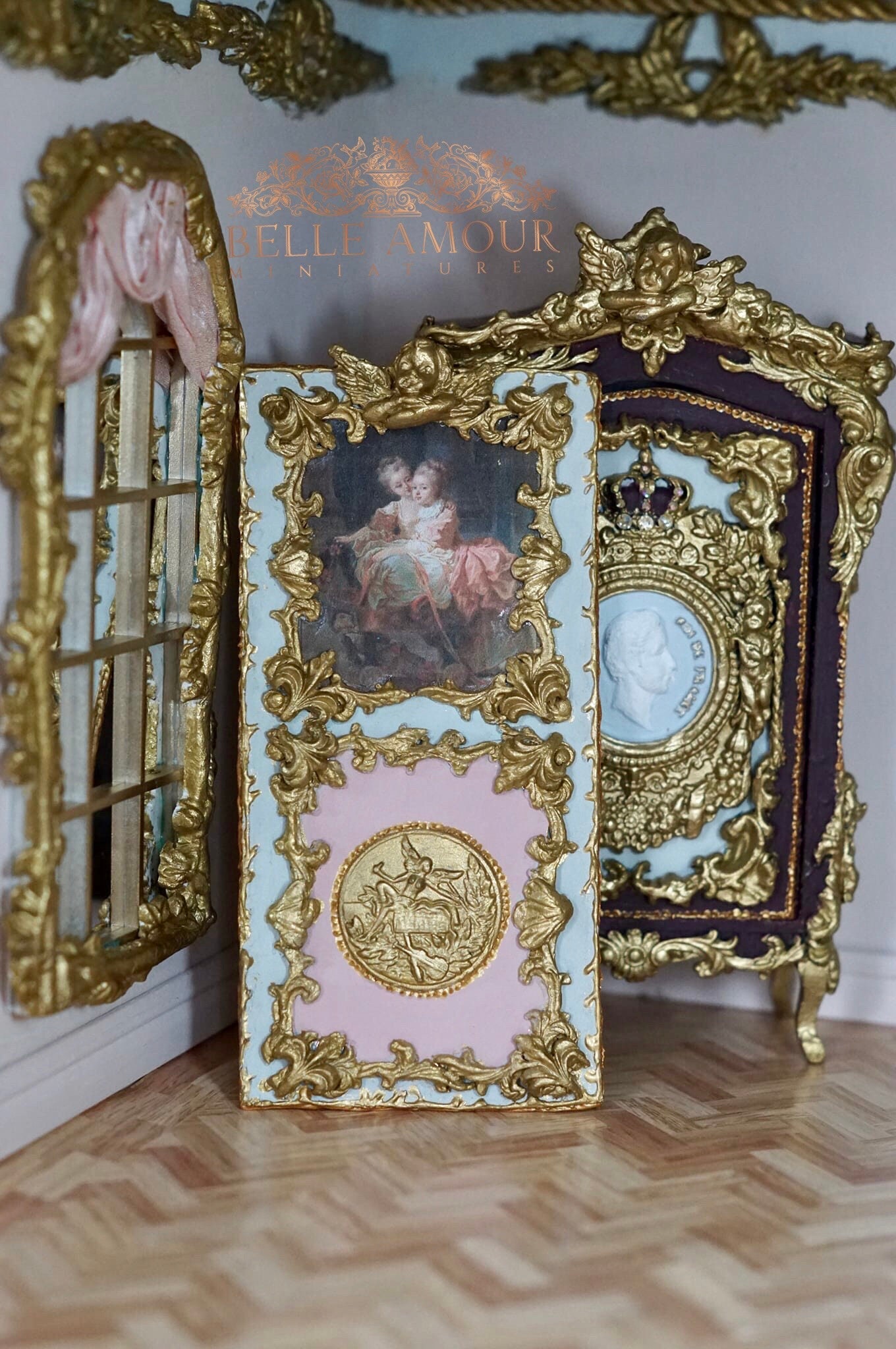 OOAK French Rococo Wall Panel 1:12 Scale Doll House | Etsy