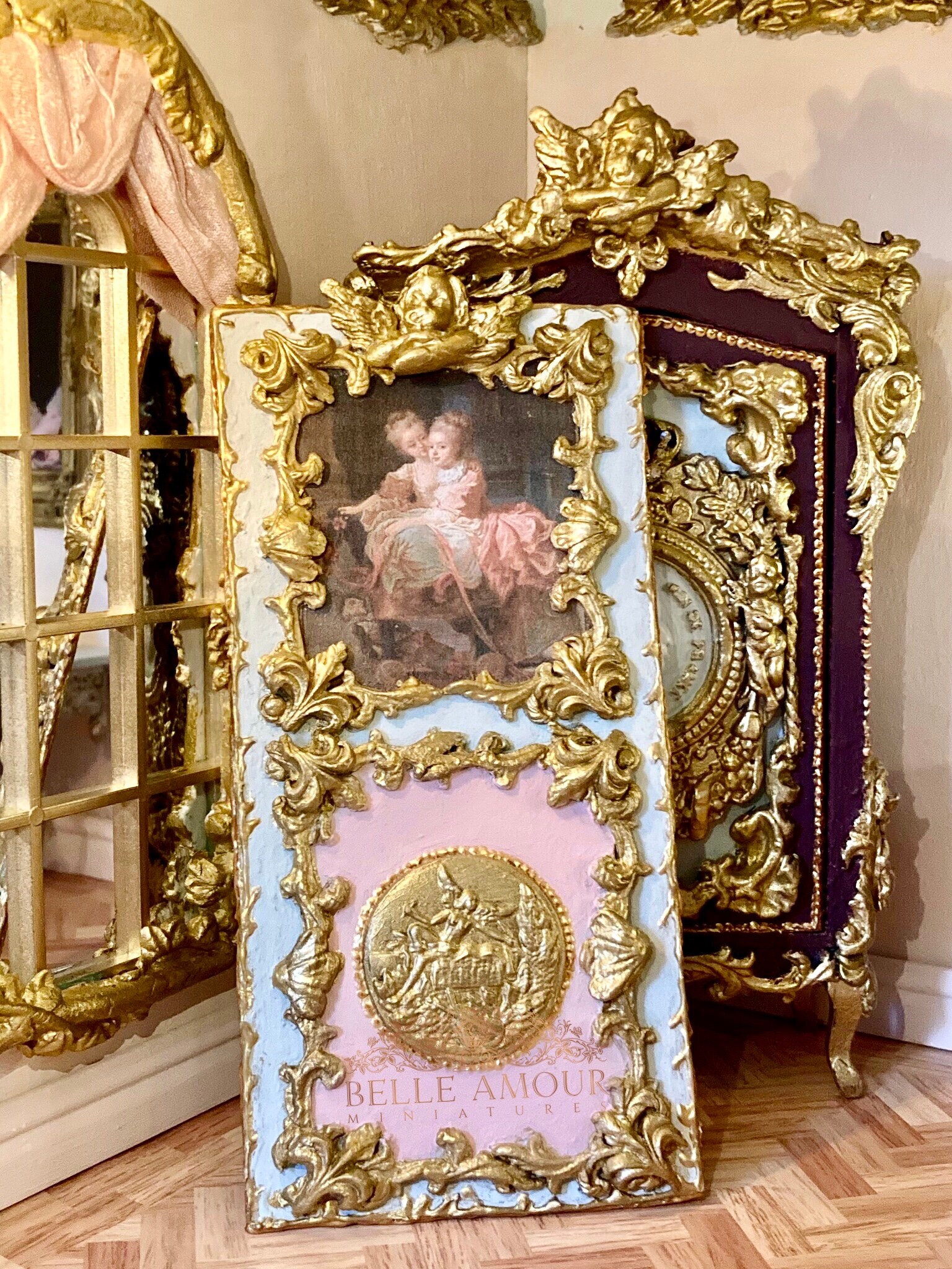 OOAK French Rococo Wall Panel 1:12 Scale Doll House | Etsy