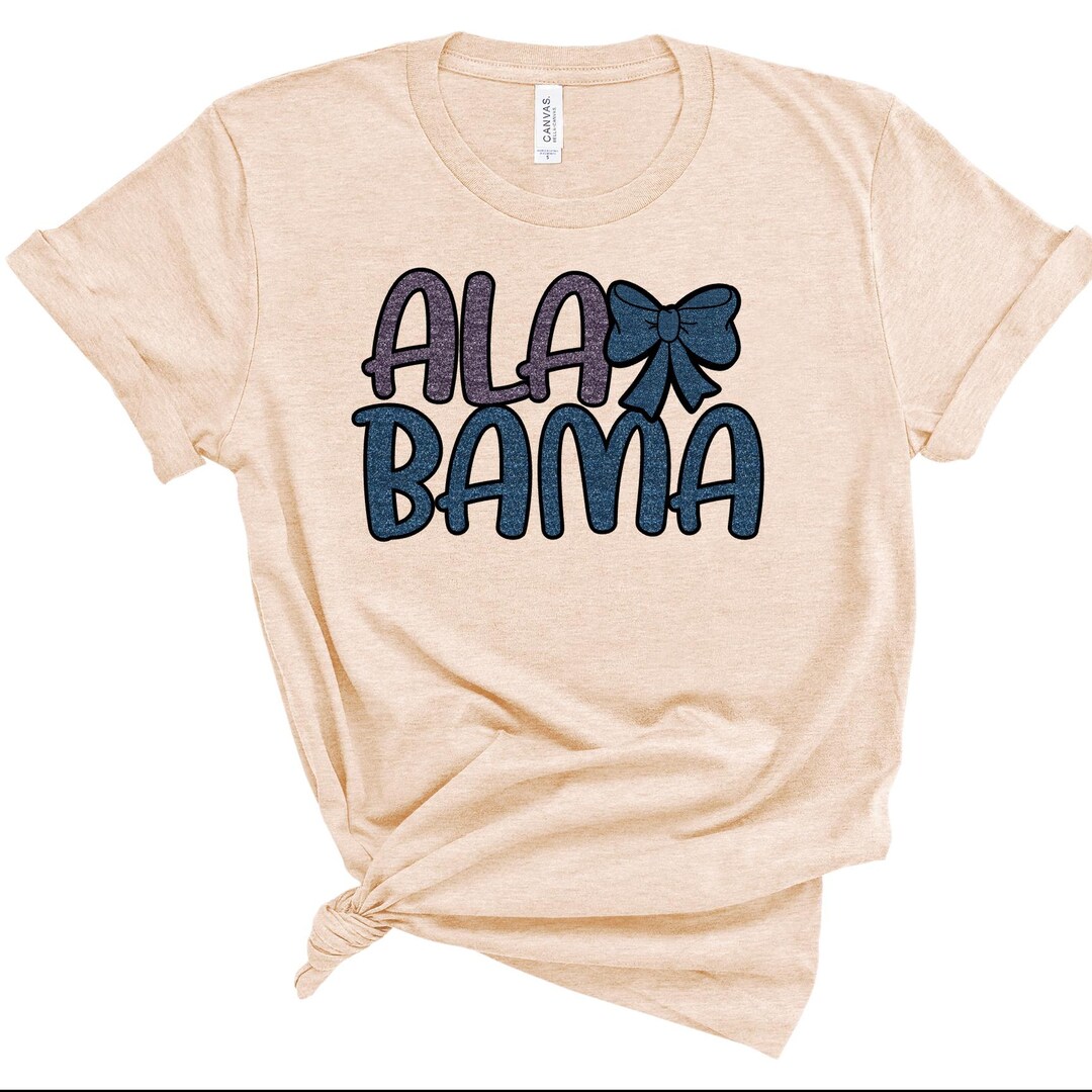 ALABAMA With Bow PNG File Instant Download - Etsy