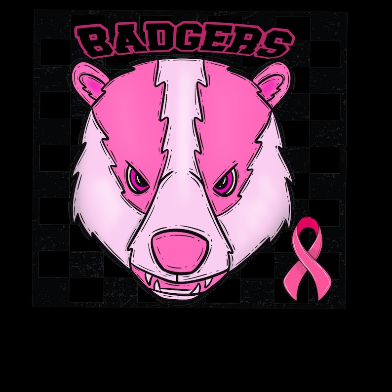 Pink Badger Breast Caner Awareness - Etsy