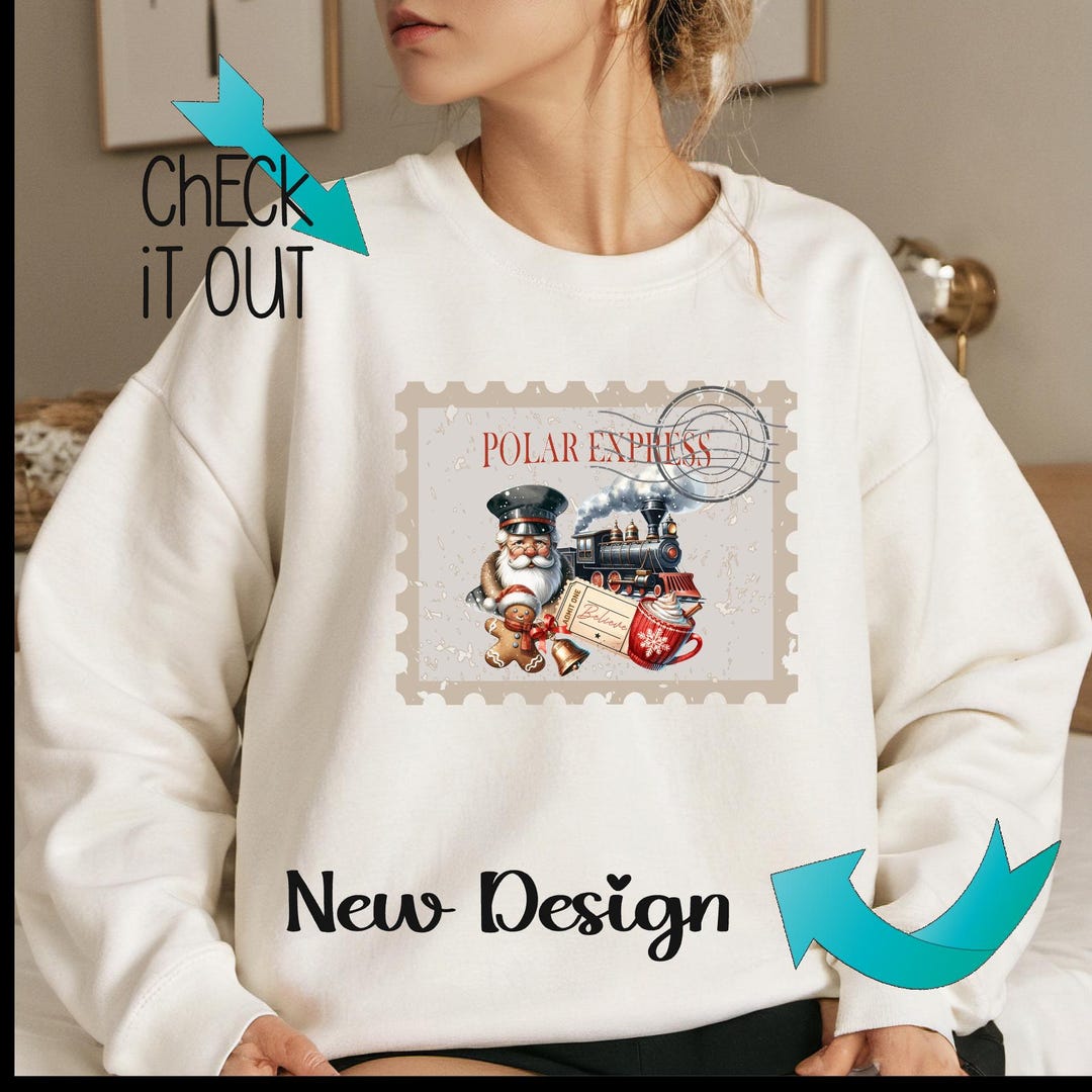 POLAR EXPRESS Postage Stamp PNG Digital Design - Etsy