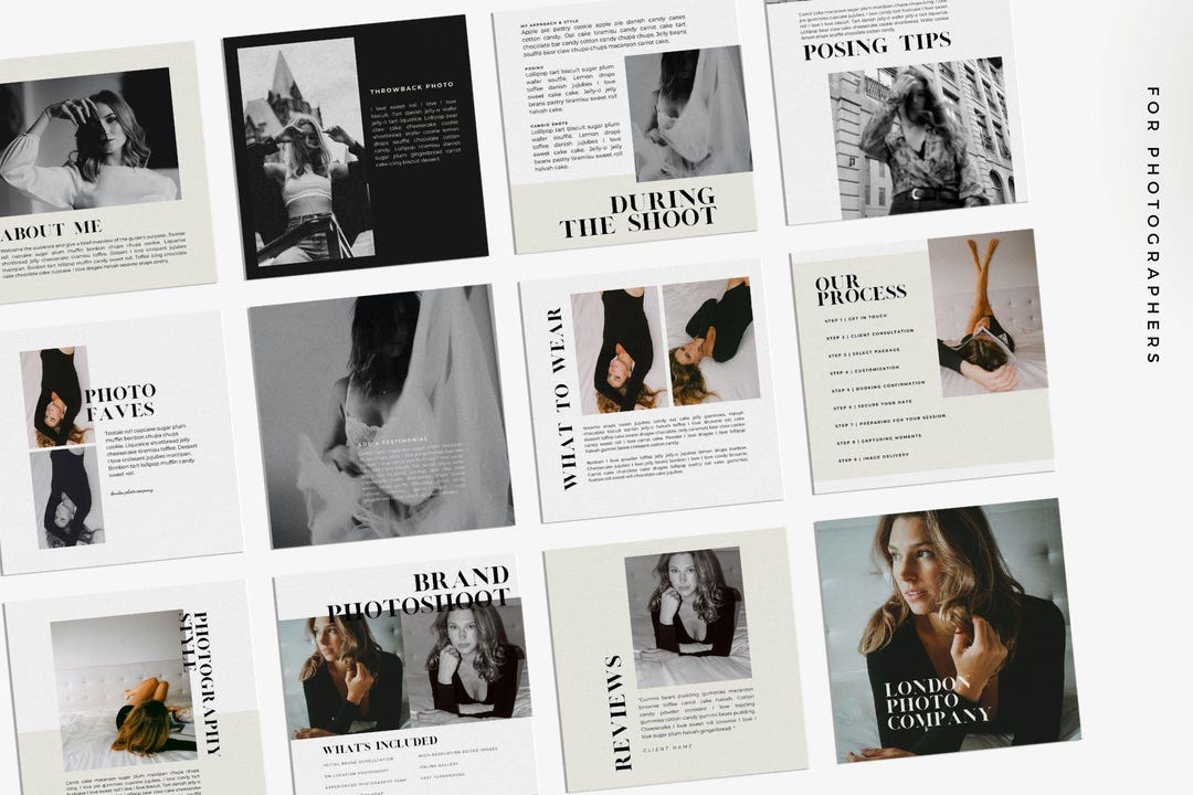 Photography Instagram Template | Photography Branding | Photography ...