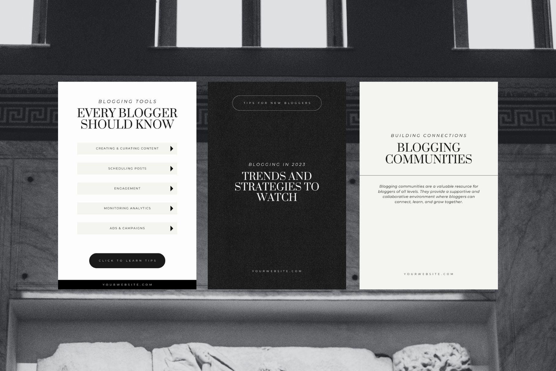 Modern Pinterest Templates for Bloggers and Businesses | Pinterest ...