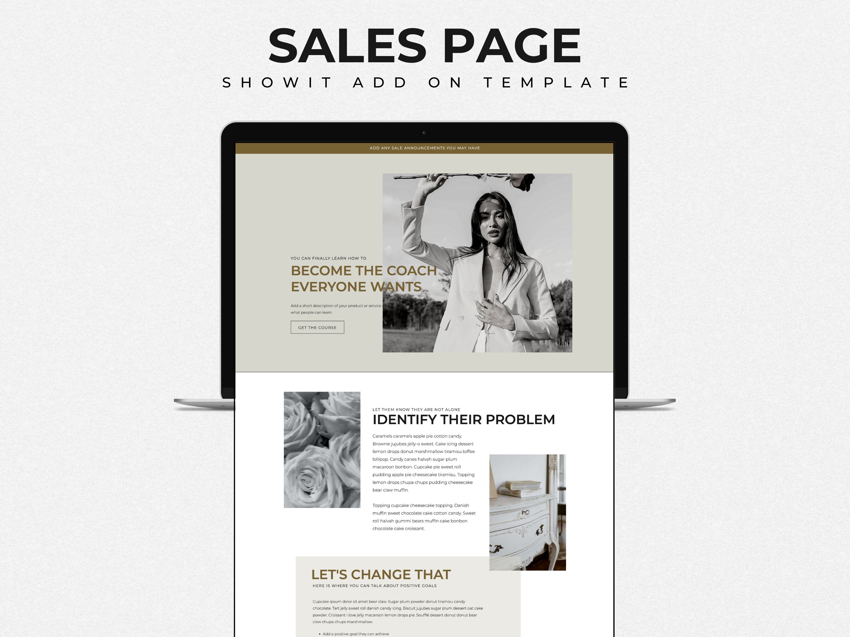 Showit Sales Page Template | Landing Page | Sales Funnel | Web Site ...