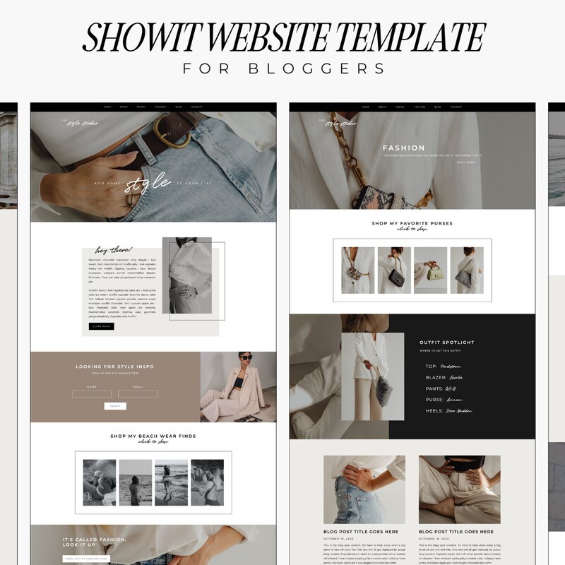 Blogger Template - Etsy