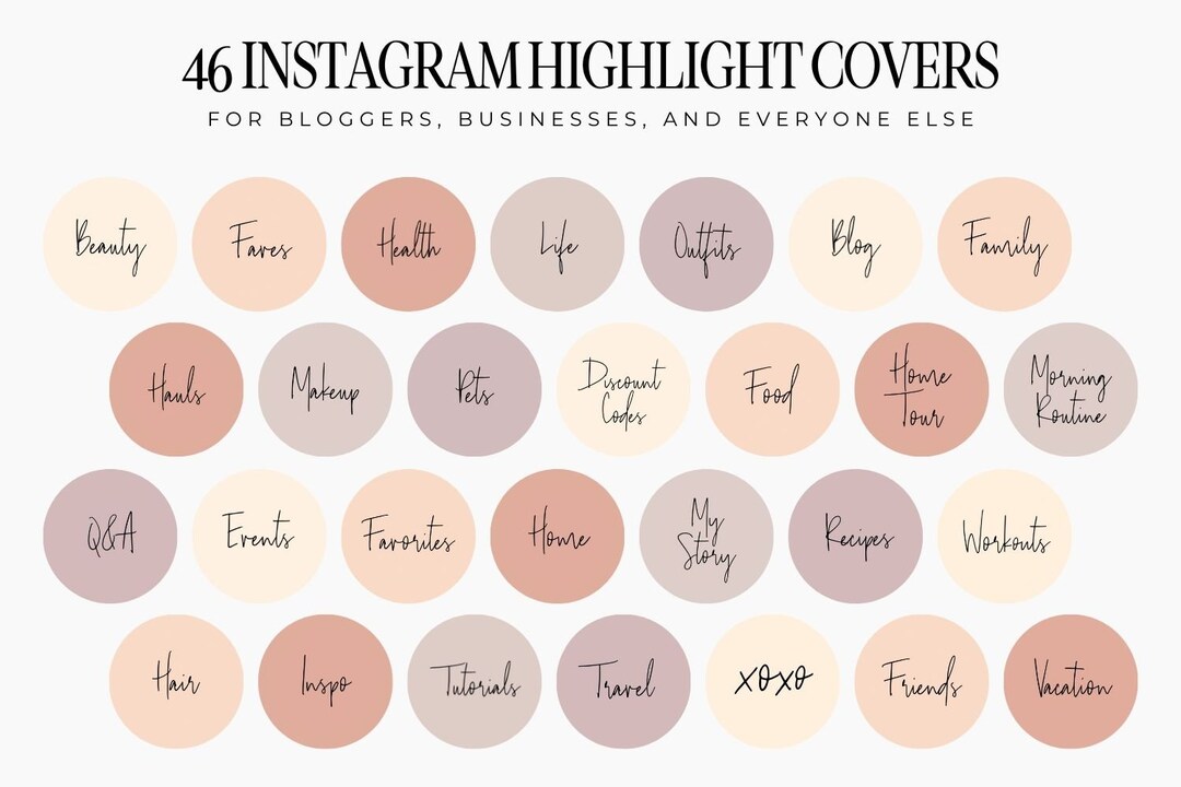 Instagram Highlight Covers Instagram Stories Instagram - Etsy