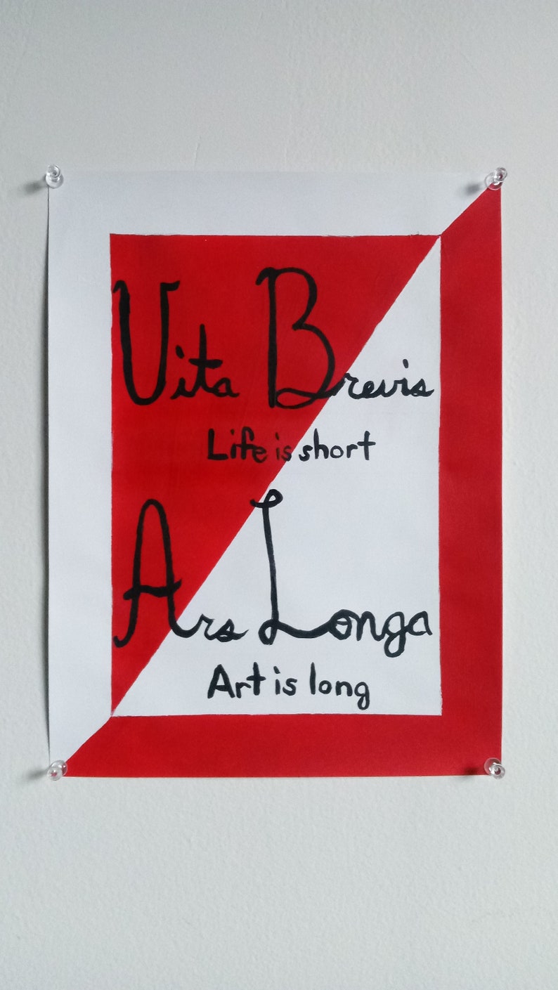 Hand-painted art is Long Poster - Etsy