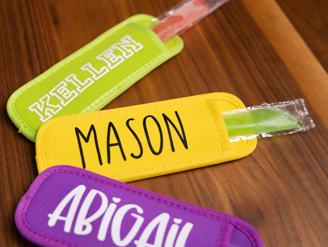 Personalized Popsicle Holder, Customized Popsicle Sleeve, Freezer Pop ...