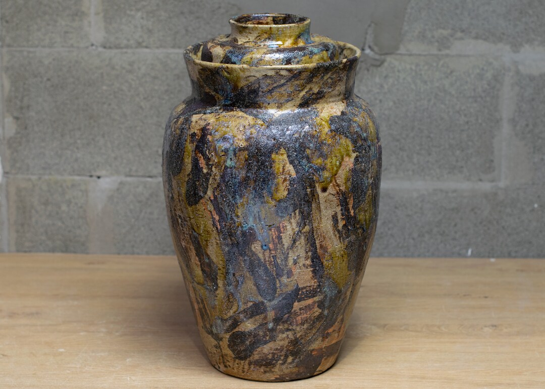 400oz /onggi Stoneware Kimchi Pot With Water Lock / Fermentation Crock ...