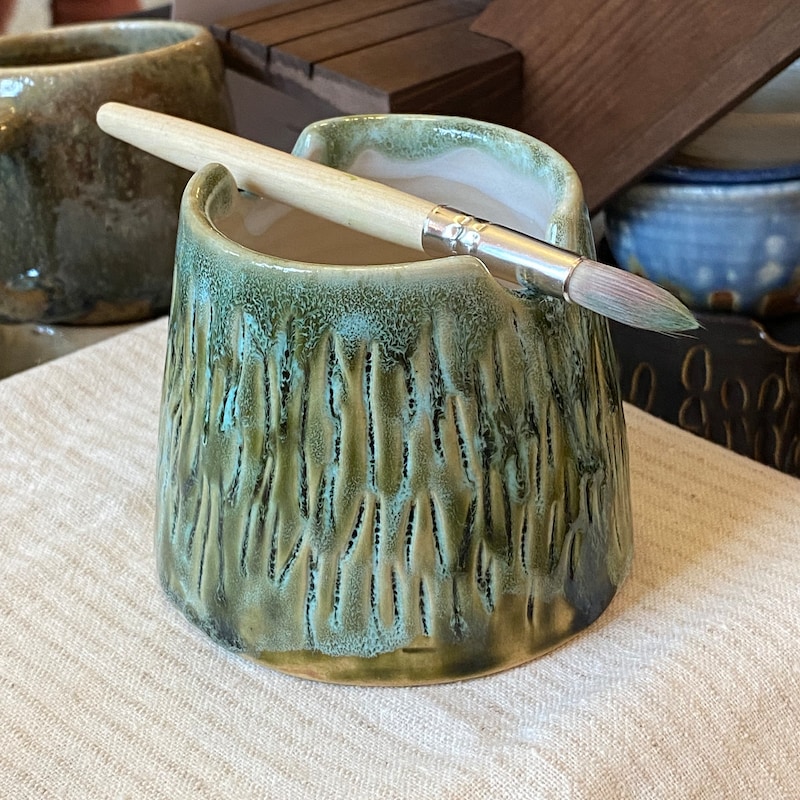 Ceramic Brush Holder - Etsy