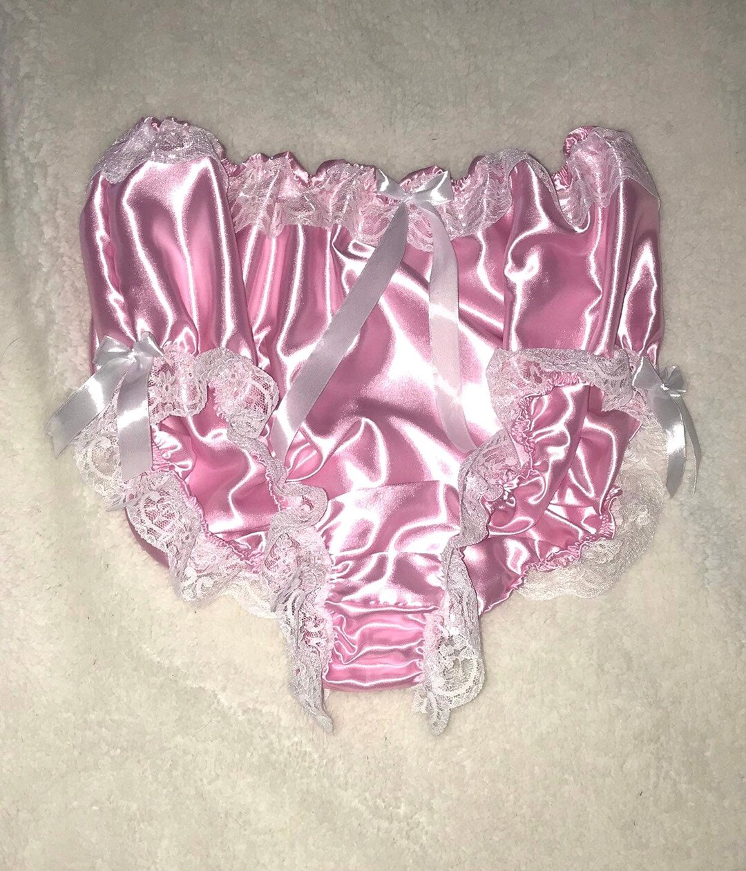 High Waisted Satin Lined Satin Panties Etsy