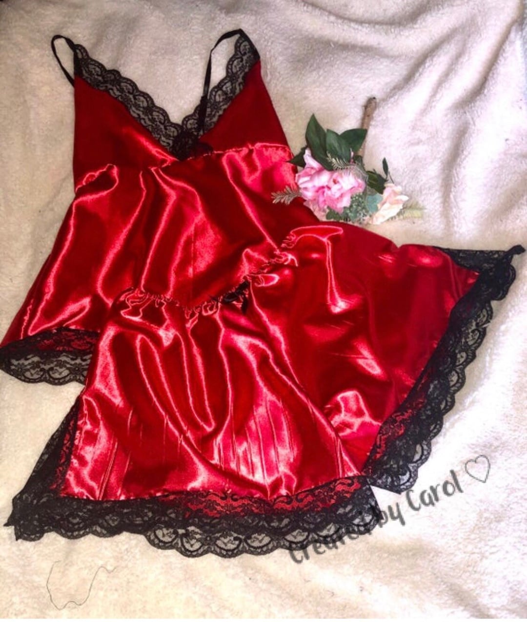 Satin Pyjamas - Etsy