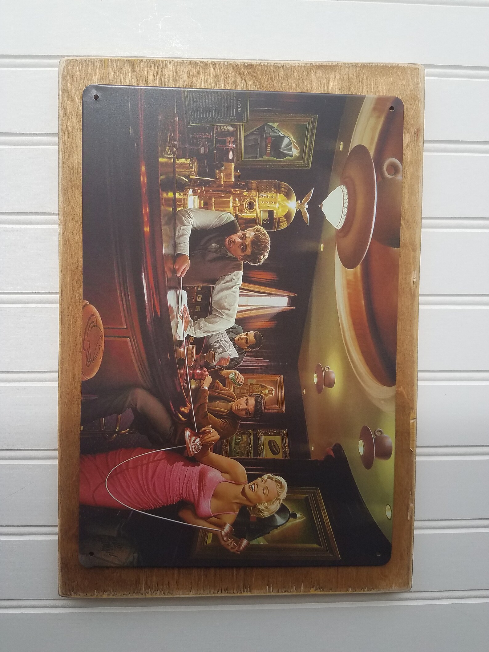 Vintage Nostalgic Metal Sign / Java Dreams With James Dean Marilyn ...